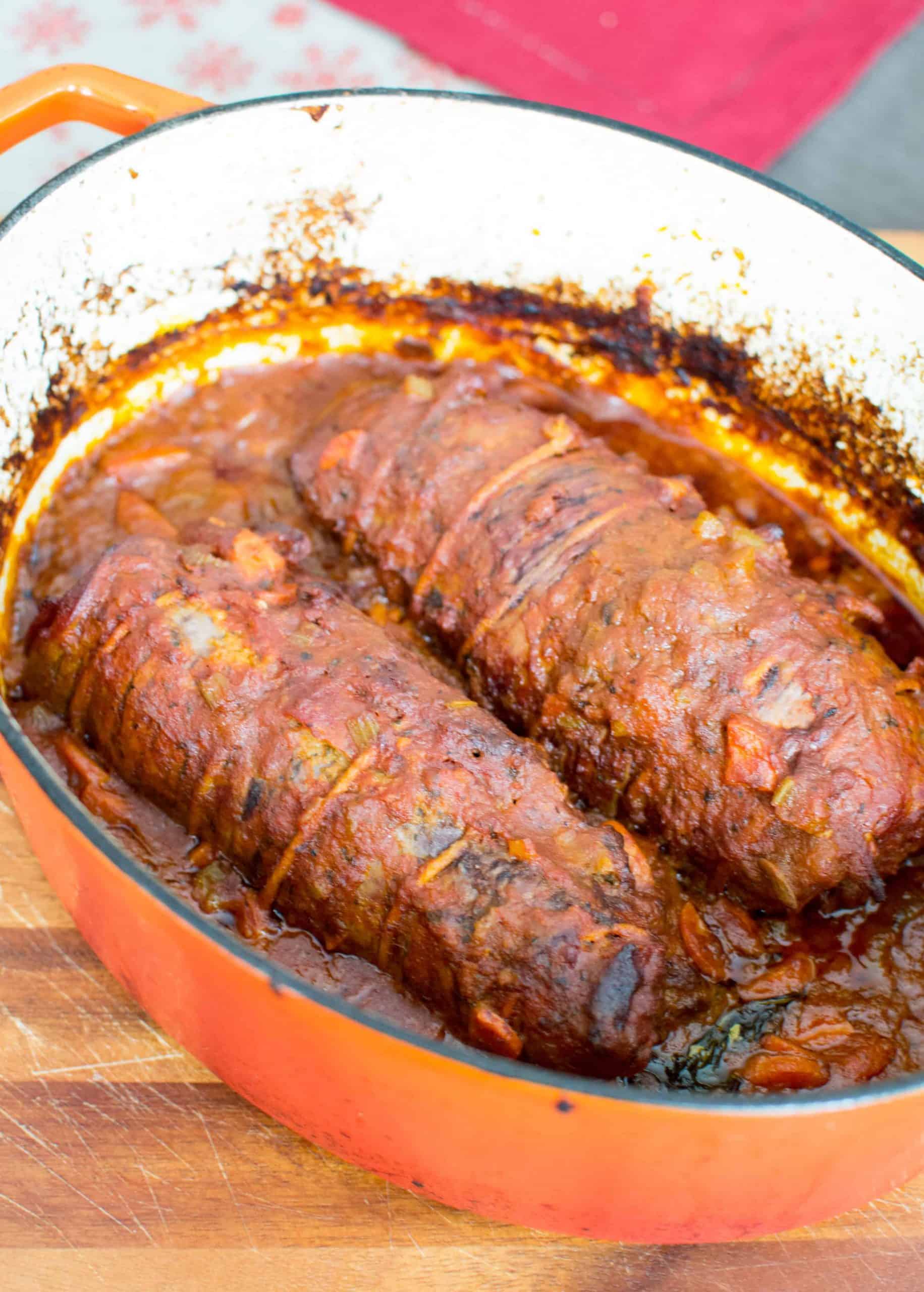 Italian Braciole in Slow Simmered Sauce | Hunger Thirst Play