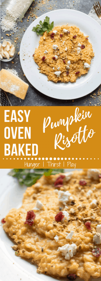 Easy Oven Baked Pumpkin Risotto - Hunger Thirst Play