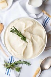 Creamy Puréed Parsnips with Rosemary Oil | Hunger Thirst Play