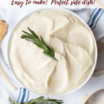 Creamy Puréed Parsnips with Rosemary Oil | Hunger Thirst Play