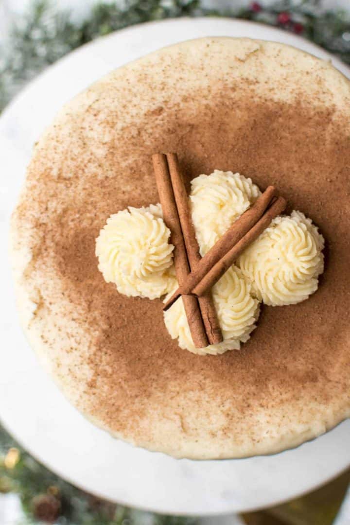 Christmas Spice Cake with Eggnog Buttercream - Hunger Thirst Play