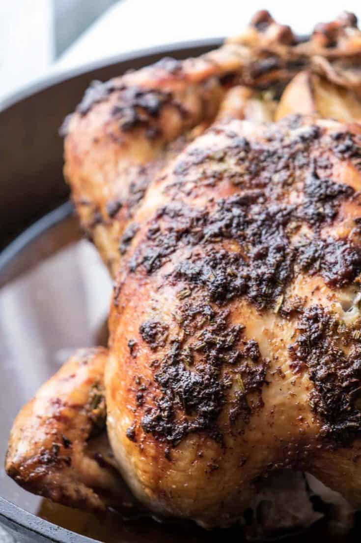 Juiciest Garlic Rosemary Roasted Chicken - Hunger Thirst Play
