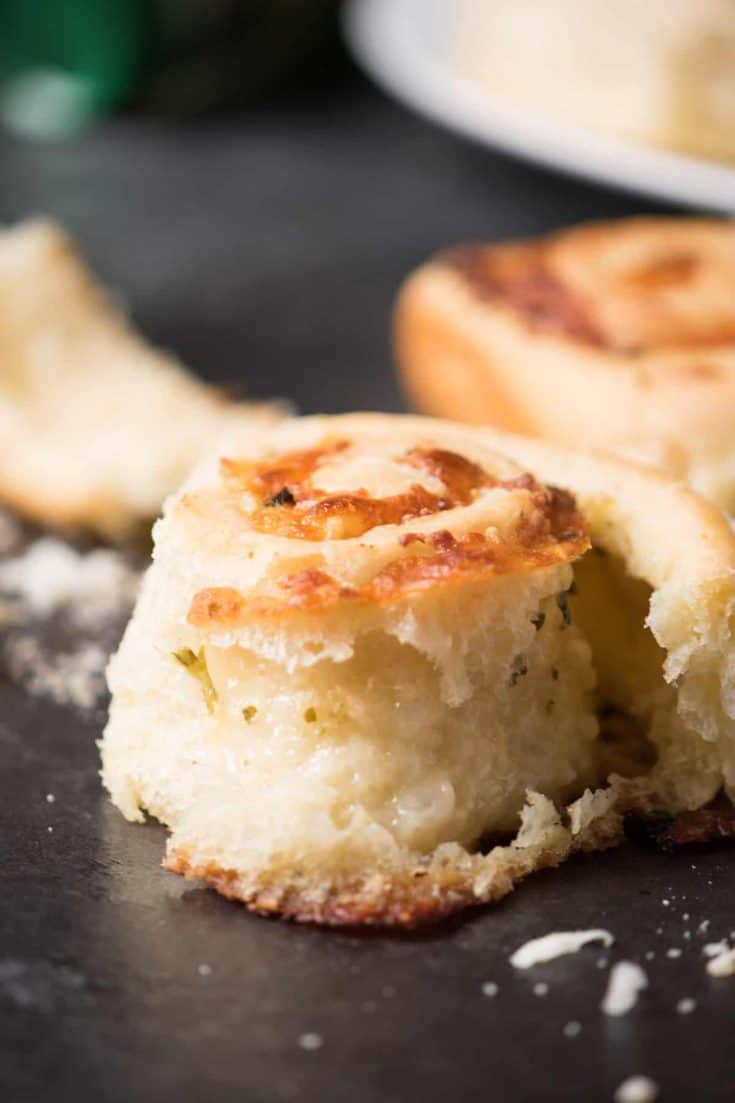 Savory Mozzarella Garlic Rolls - Hunger Thirst Play