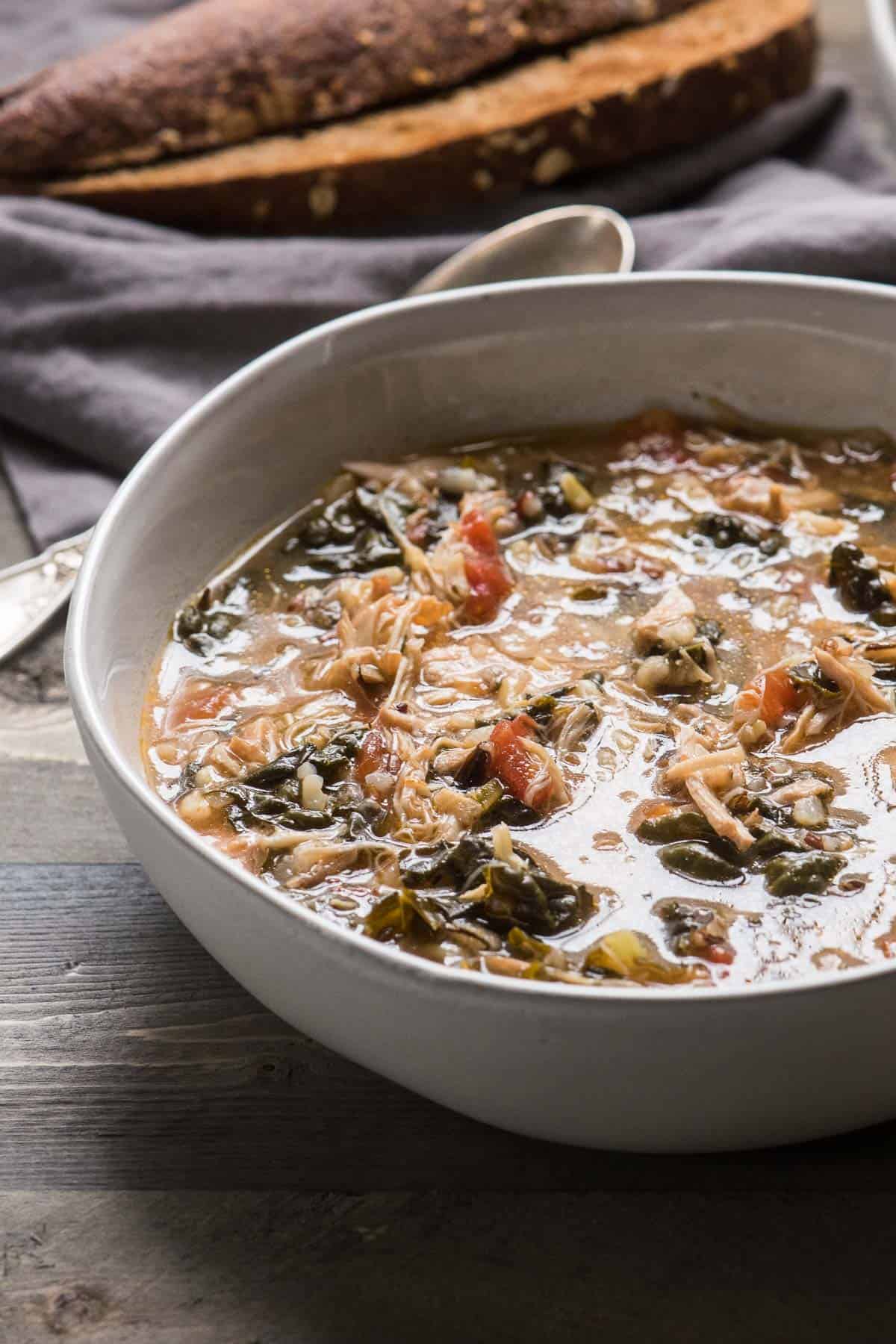 Instant Pot Hearty Chicken and Wild Rice Stew - Hunger Thirst Play