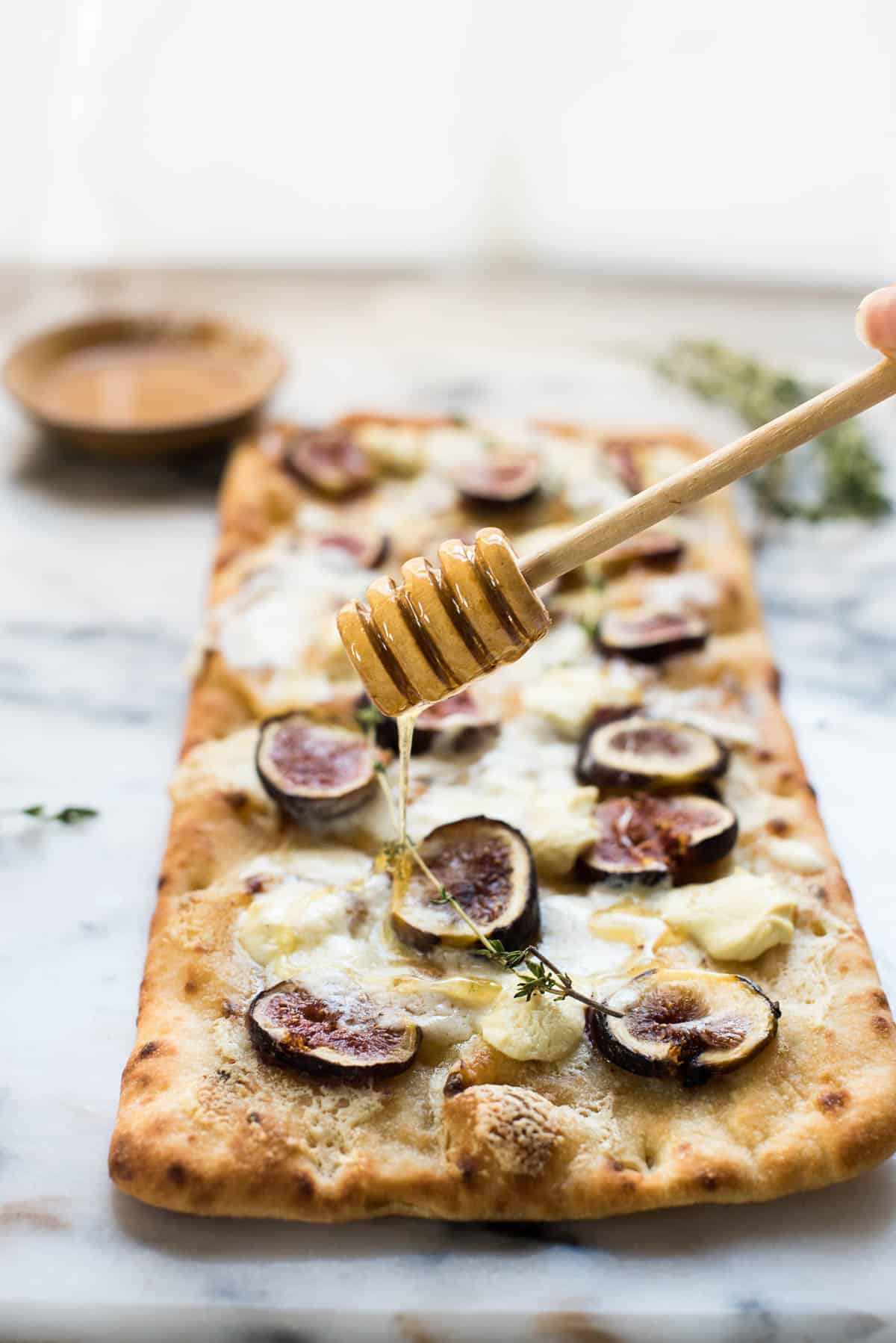 Honey Fig Goat Cheese Flatbread - Hunger Thirst Play
