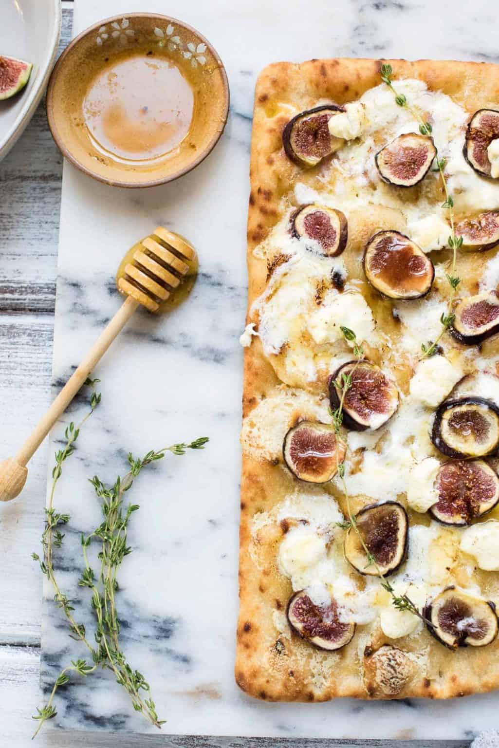 Honey Fig Goat Cheese Flatbread - Hunger Thirst Play