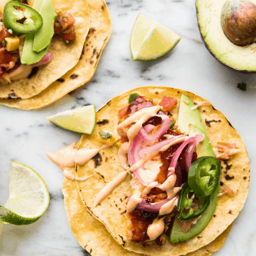 Chipotle BBQ Fish Tacos - Hunger Thirst Play