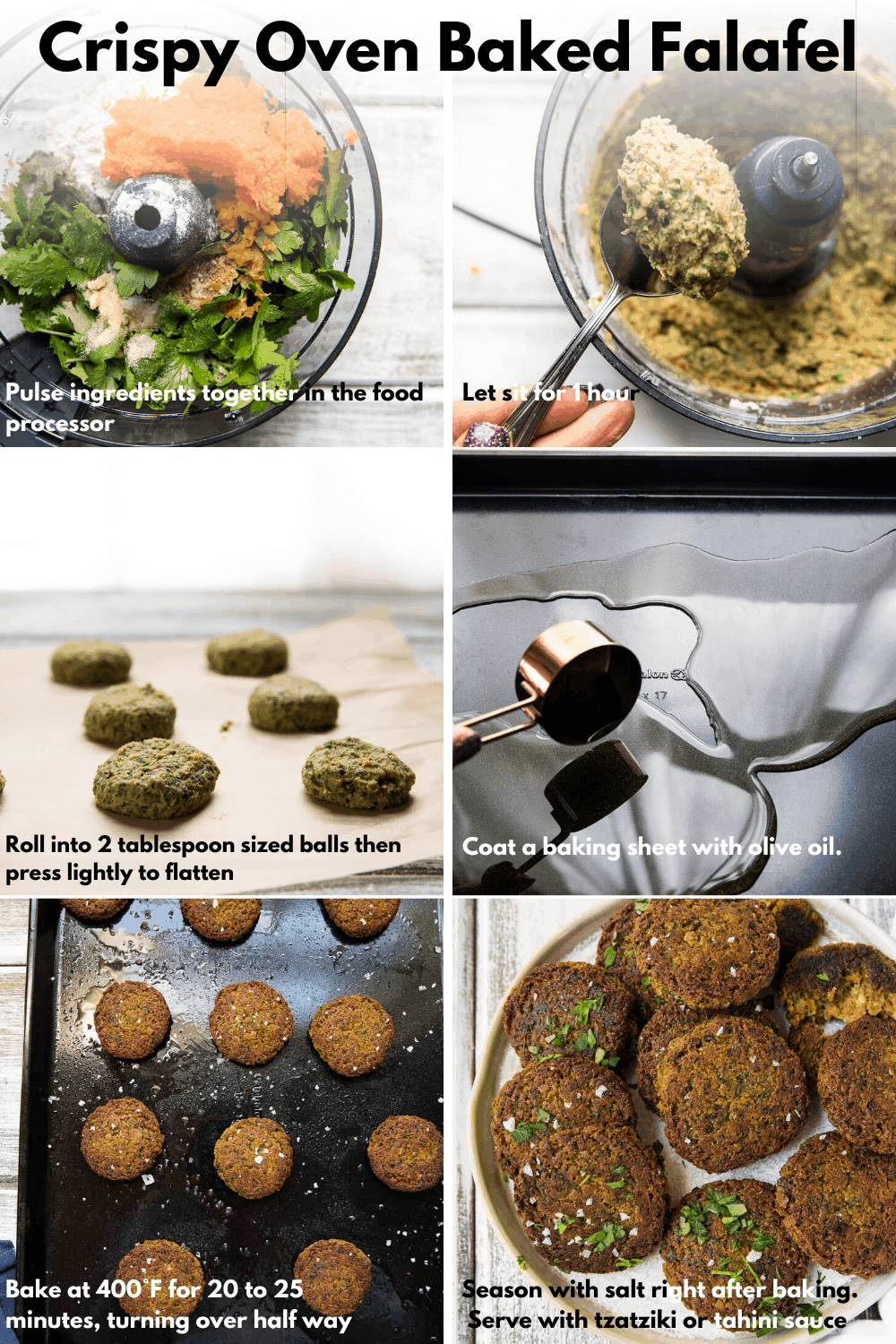 Crispy Oven Baked Falafel - Hunger Thirst Play