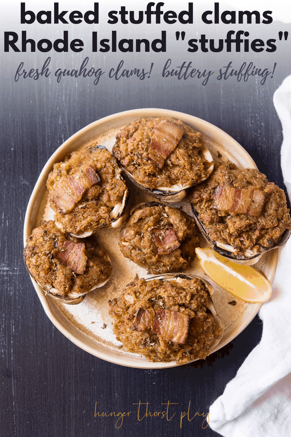 Baked Stuffed Clams "Stuffies" - Hunger Thirst Play