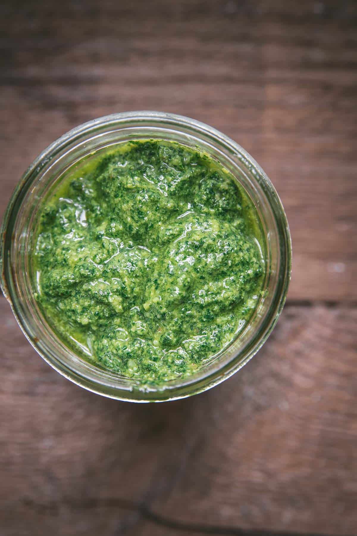 Kale Basil Pesto - Hunger Thirst Play