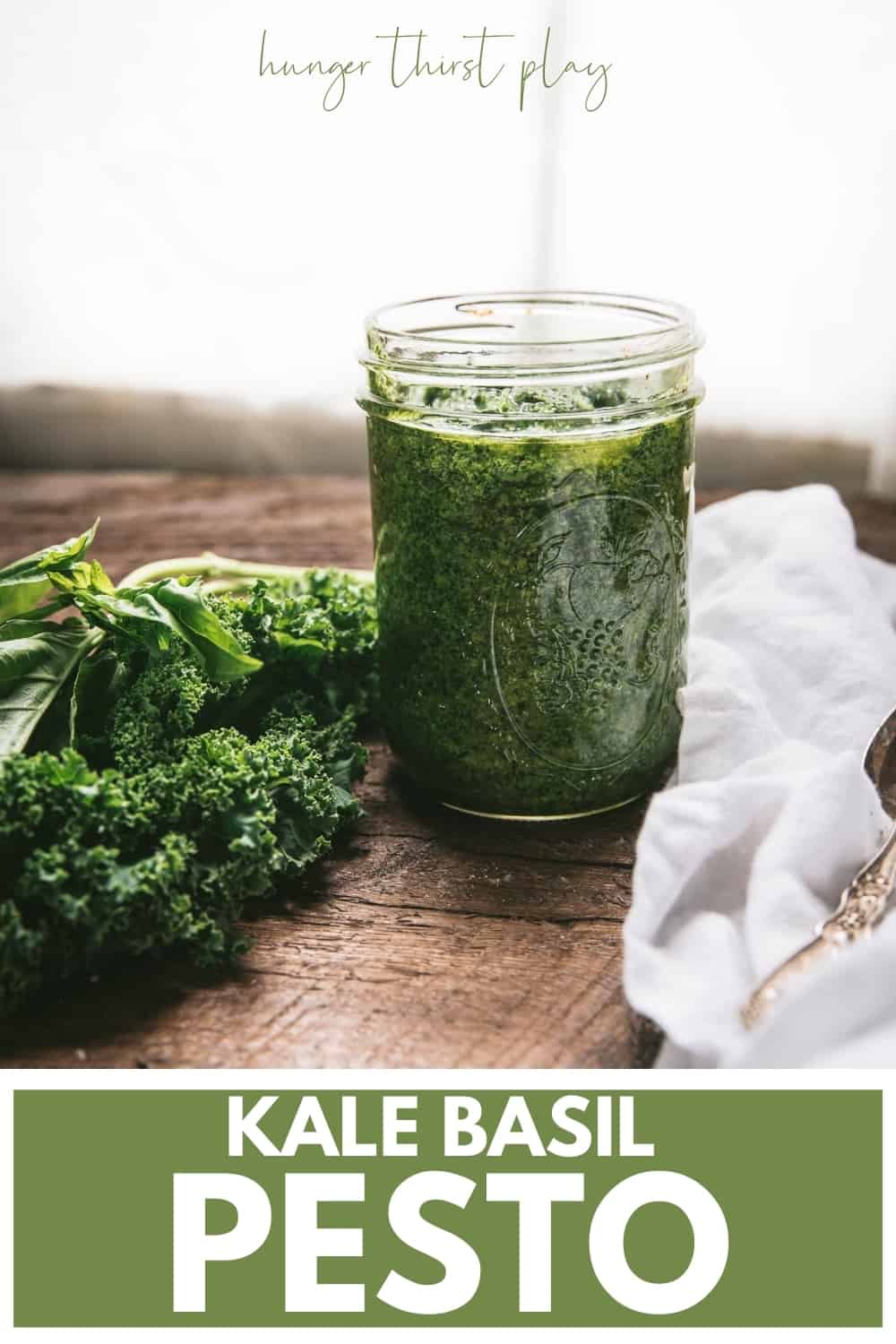 Kale Basil Pesto - Hunger Thirst Play