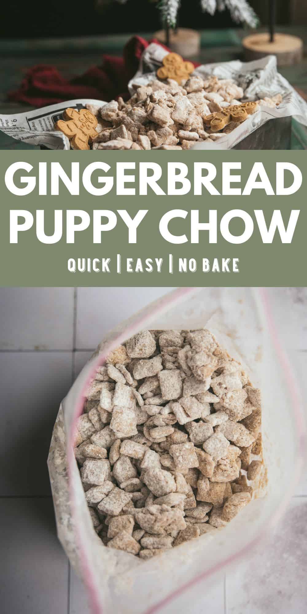 Gingerbread Puppy Chow - Hunger Thirst Play